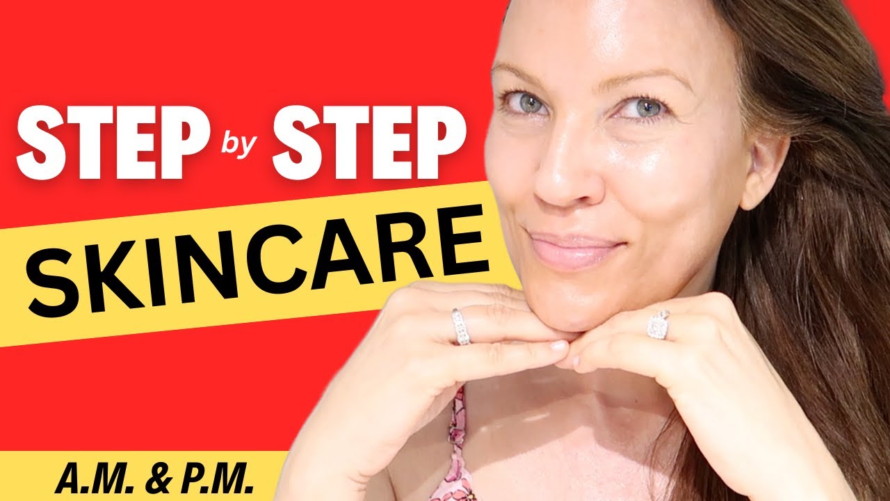 AM & PM SKINCARE ROUTINE for super glowing skin! STEP BY STEP & HOW TO LAYER skincare products ...