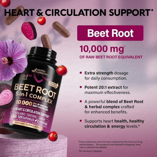 Beet Root Supplement in 2026: NUTRAHARMONY Publishes New - Vitamin Rush